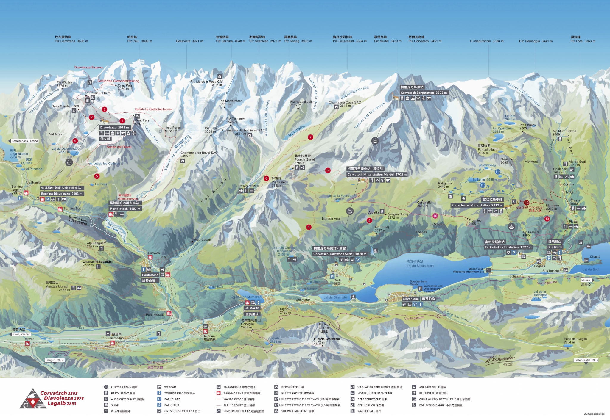 Diavolezza Map – 坐火車去旅行 GoByTrain